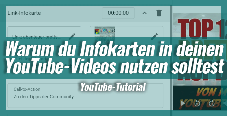 Warum du Infokarten in deinen YouTube-Videos nutzen solltest - So geht's!